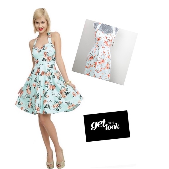 No Boundaries | Dresses | Nwt No Boundaries Mint Floral Halter Dress ...